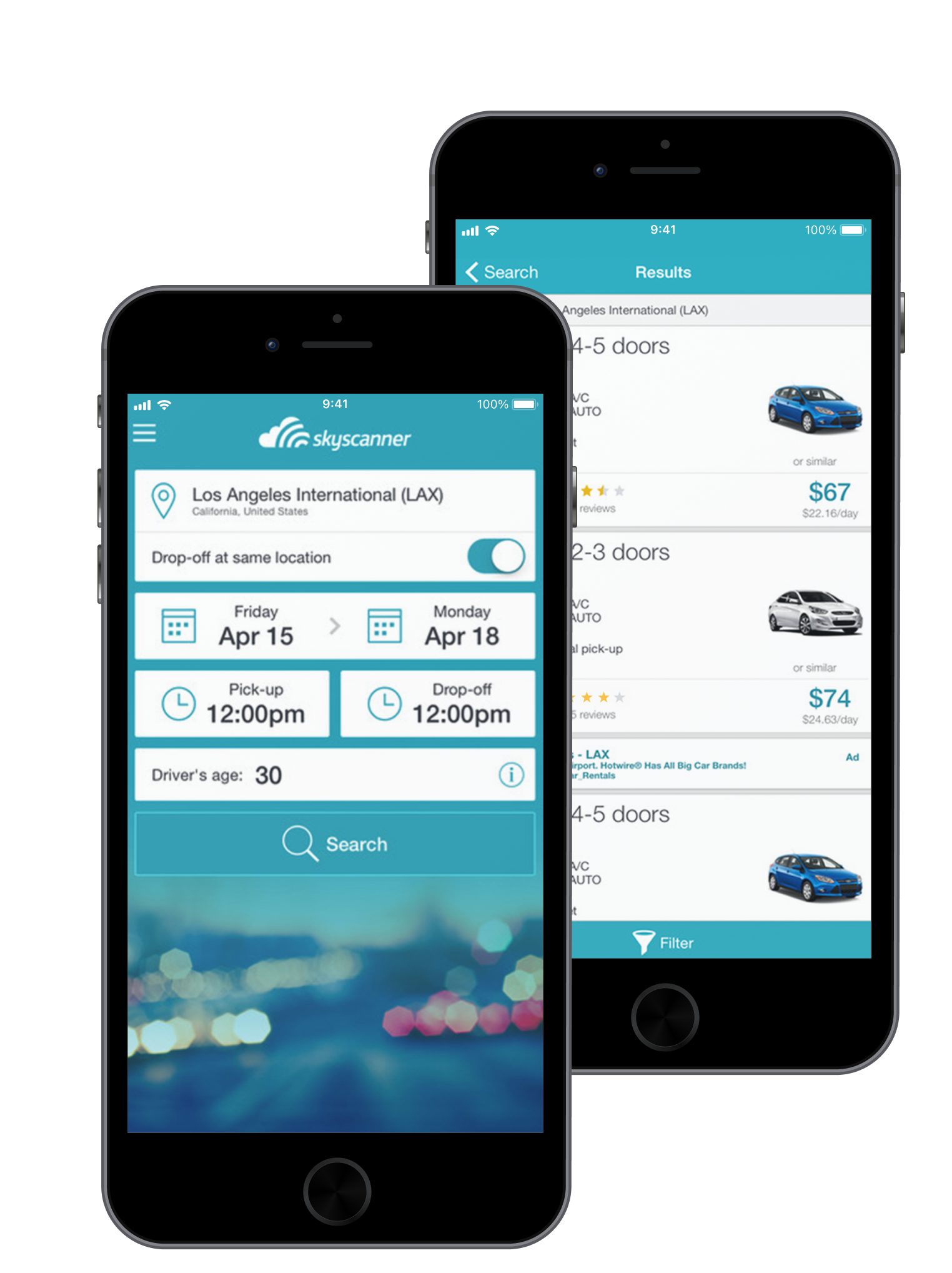 Travel App Development - Skyscanner Car Rental | Miquido