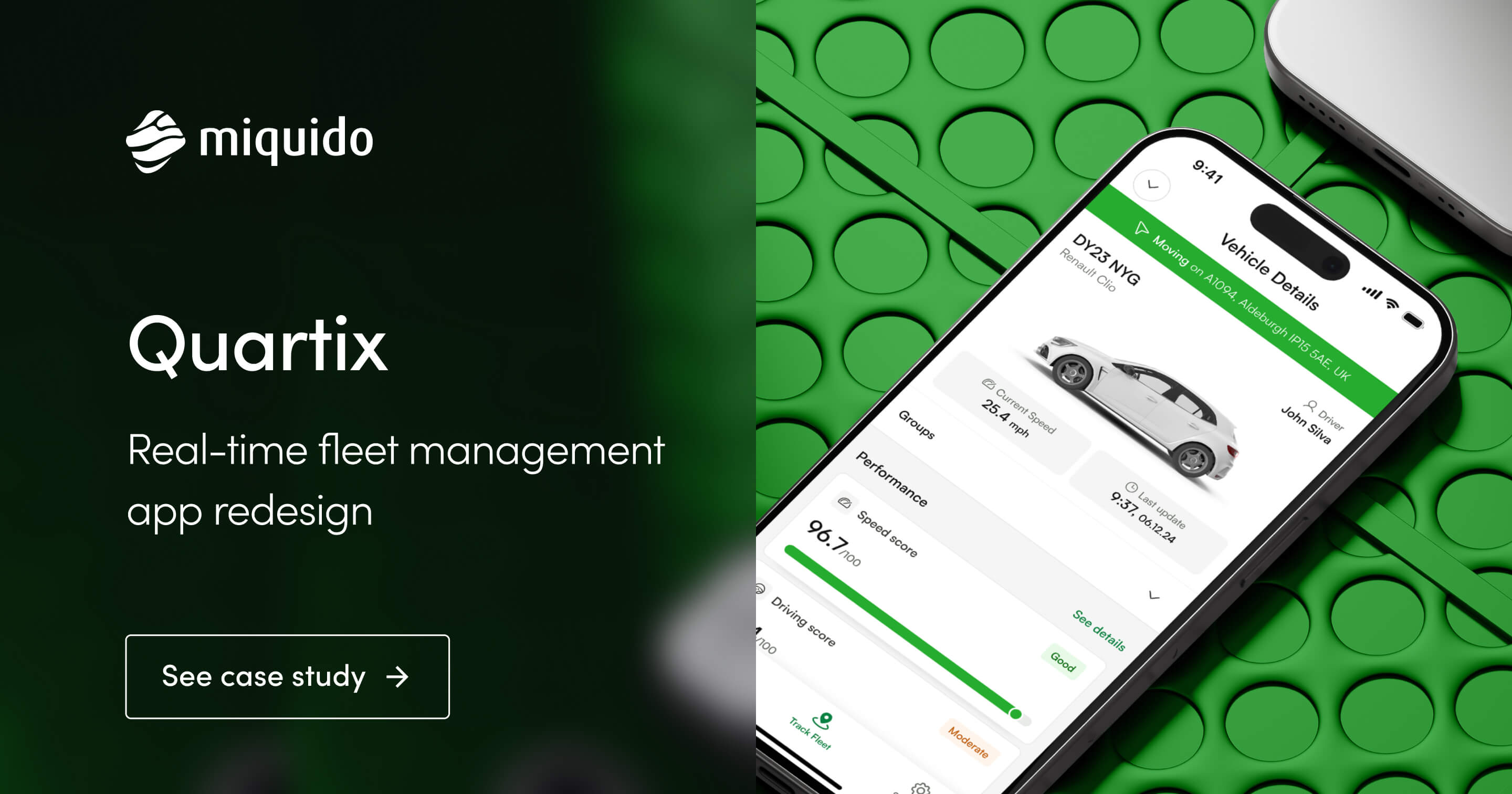 Real-Time Fleet Management App Redesign for Quartix | Miquido